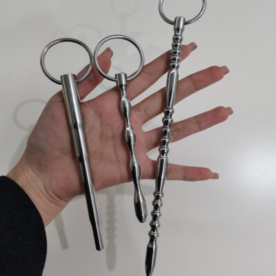 Men Stainless Steel 3 sizes Sounds Sounding Beads Insert Plug Sounds ...