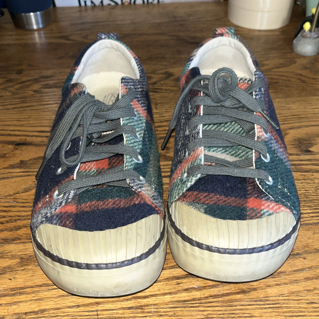 Keen Elsa Fleece Sneakers Women’s Wool Plaid Flannel Shoes Size EU 40 ...