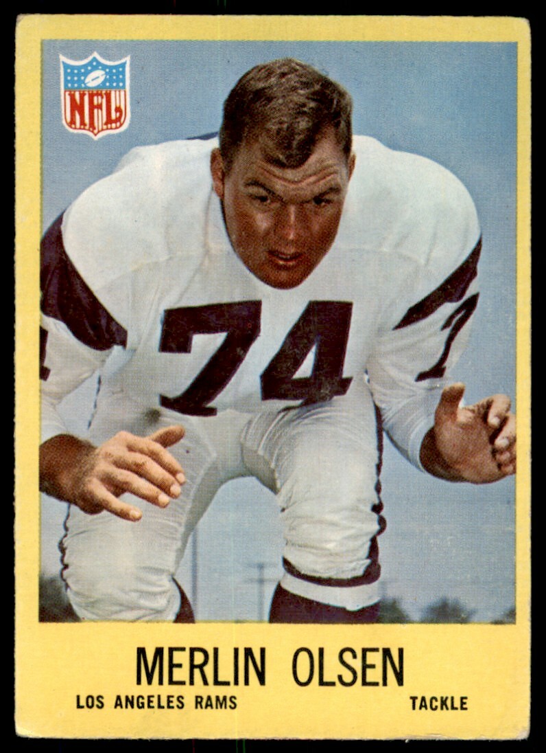 1967 Philadelphia Merlin Olsen Rams #94 *Noles2148* | eBay