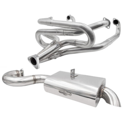 BUGPACK Stainless Steel 1-3/4" Merged Racing Exhaust Header W/Mondo ...