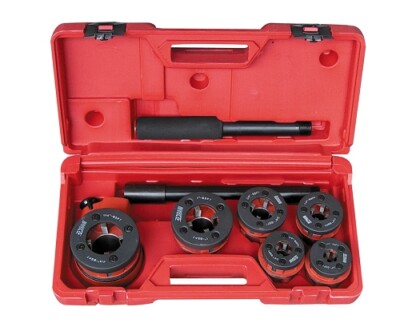 SET KIT FILIERA FILIERE PER TUBI DA IDRAULICO FILETTARE FILETTATURE ...