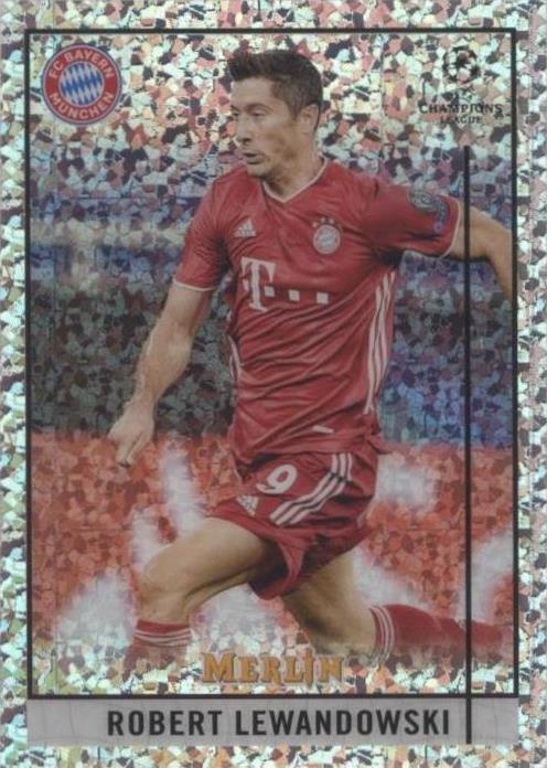 2020-21 Topps Merlin Collection Chrome UCL - Robert Lewandowski #75 ...
