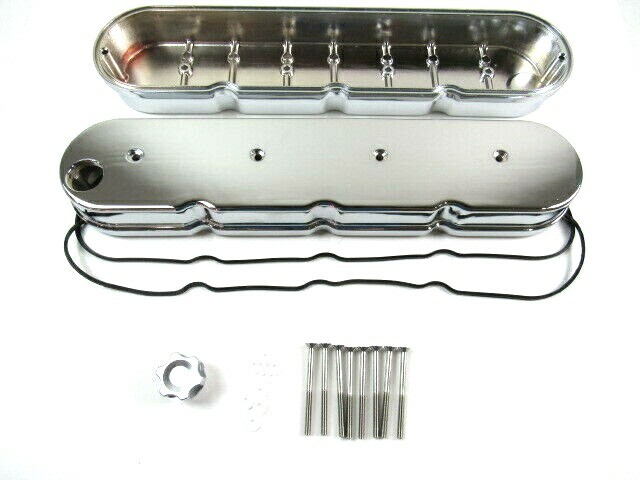 Chevy LS1 LS2 LS6 Cast Aluminum Valve Cover Set Chrome E41043C | eBay