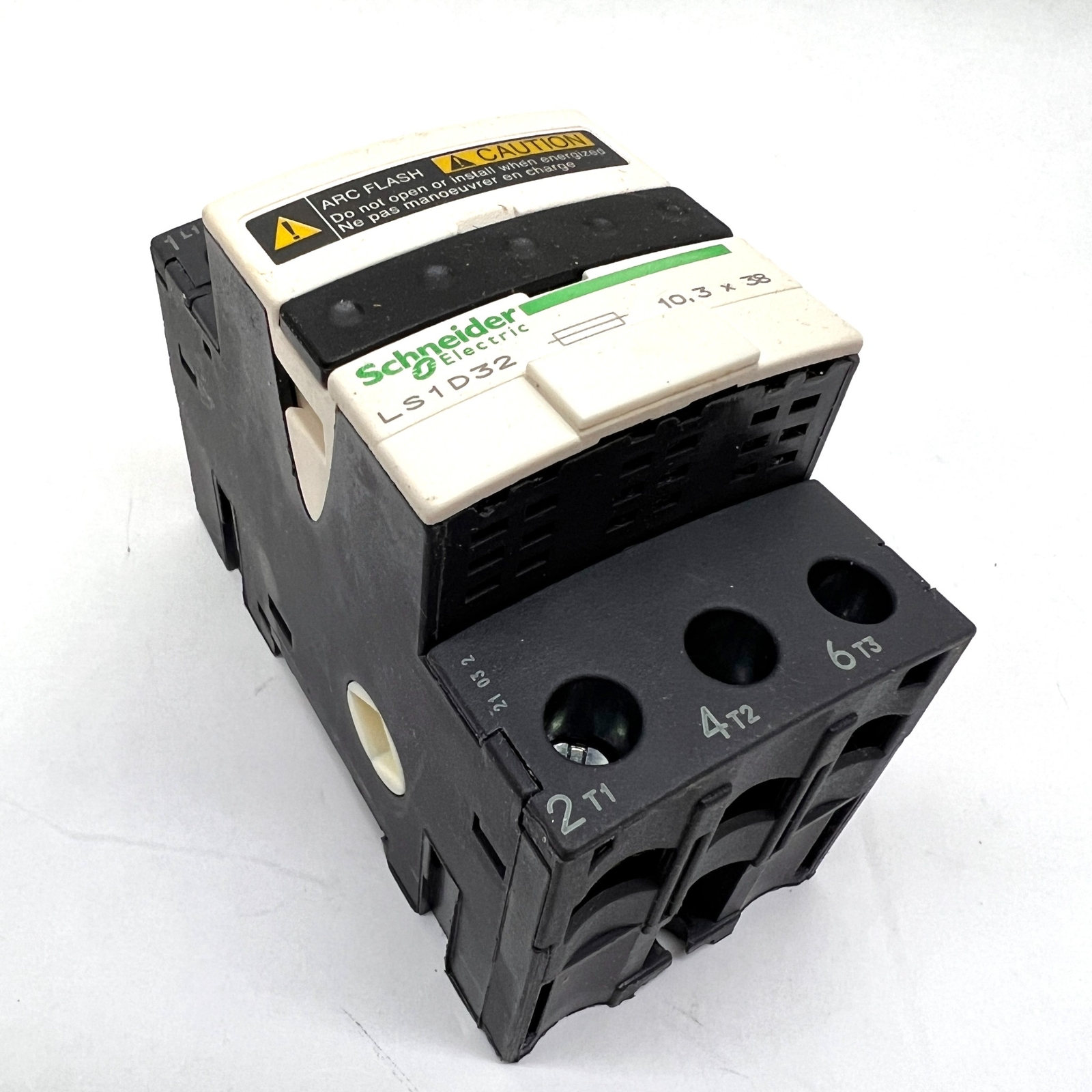 Schneider LS1D32 Fuse Holder Disconnector 3Pole 600V 32A 10mmx38mm Fuse ...