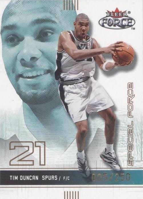 2001-02 Fleer Force - Tim Duncan #21 Special Force /250 for sale online ...
