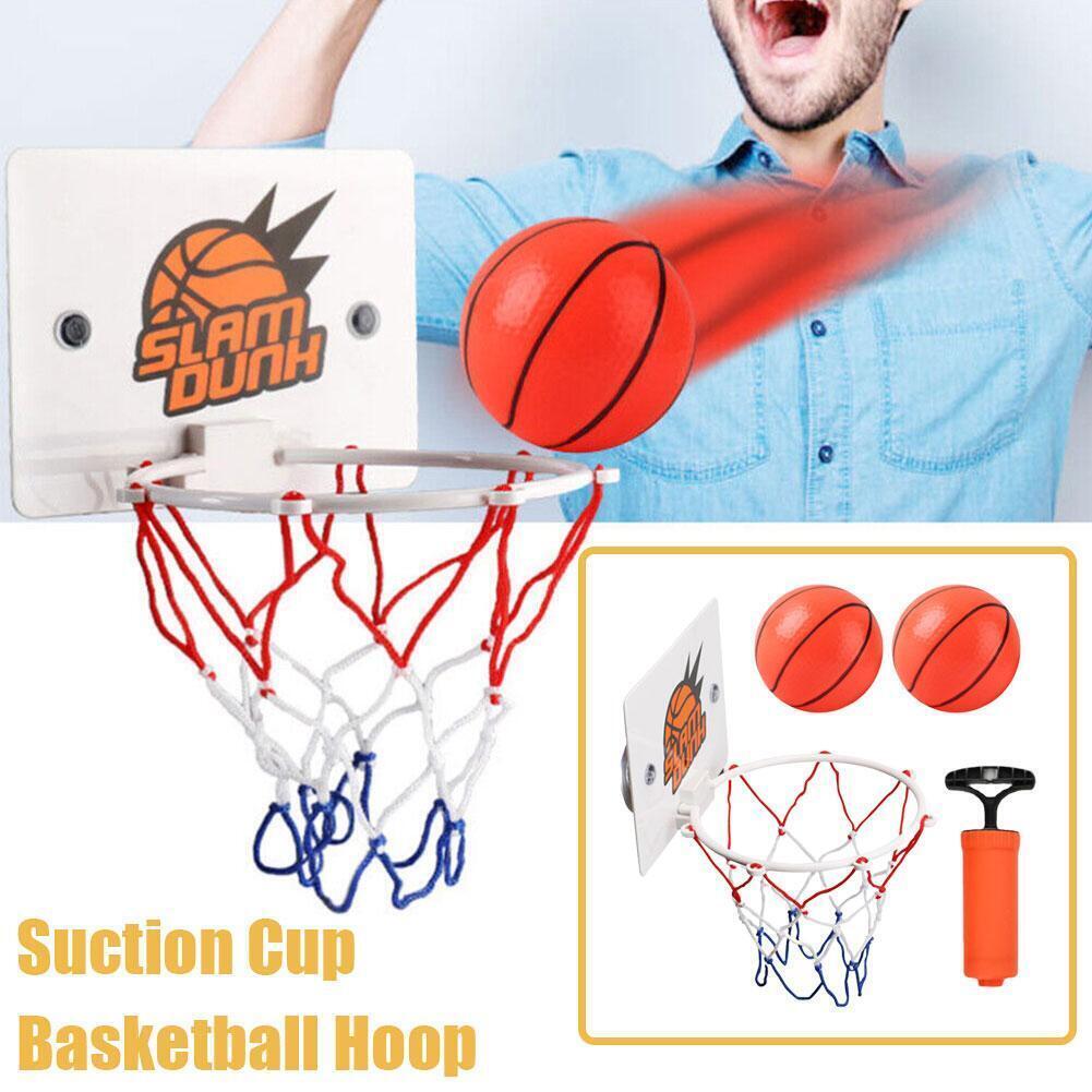 Mini Basketball Hoop Two Balls One Pump One Frame A2C8 B3T3 New C7 P3Y6 ...