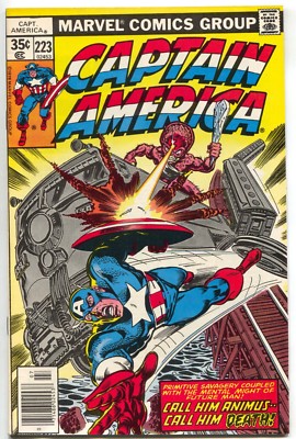 Captain America 223 Marvel 1978 NM- Ernie Chan Subway Train Track ...