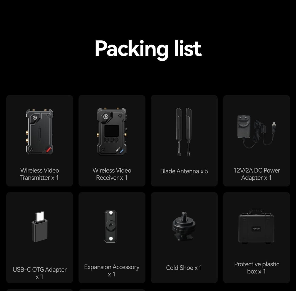 Hollyland Cosmo C2 Wireless HDMI/SDI Video Transmission System 3000ft ...