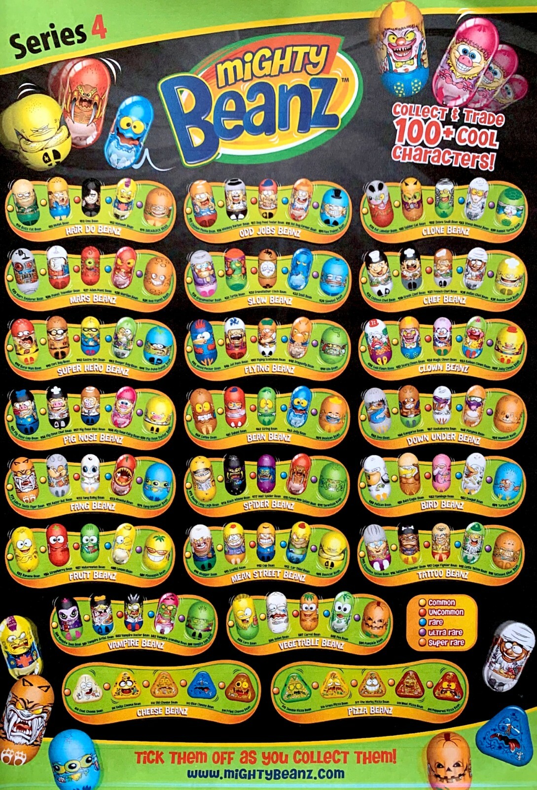 Moose SERIES FOUR and FIVE Mighty Beanz 2010 - Take your Pick ...