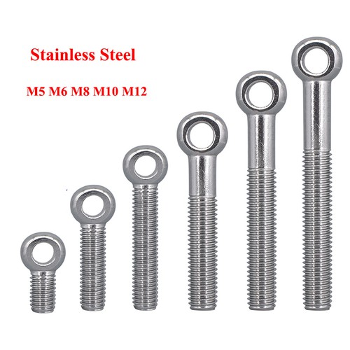 Stainless Steel Eye Screws Eyebolt O-Ring Eyelet Screw Fastener M5 M6 ...