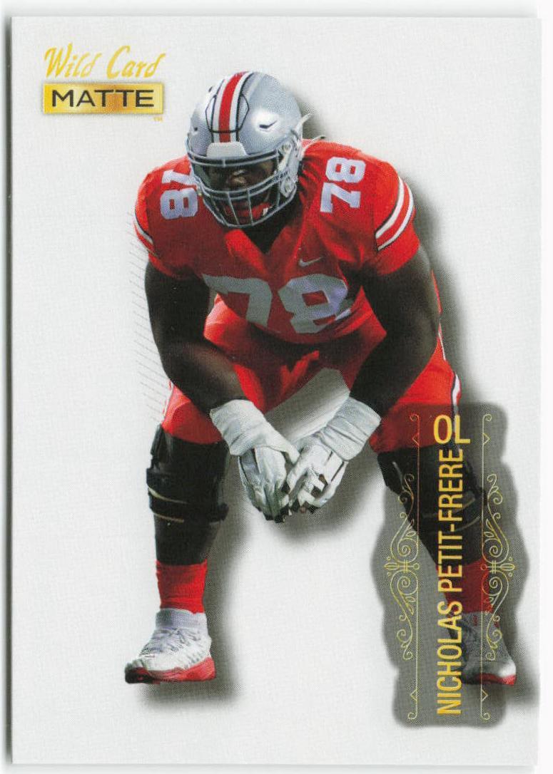2022 Wild Card MATTE - Nicholas Petit-Frere #MB-90 White (RC) for sale ...