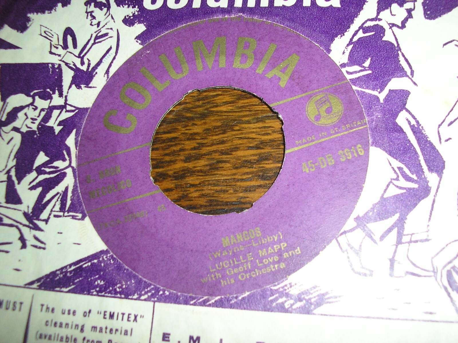 RARE EARLY 45 ;LUCILLE MAPP MANGOS / ON TREASURE ISLAND COLUMBIA GOLD ...