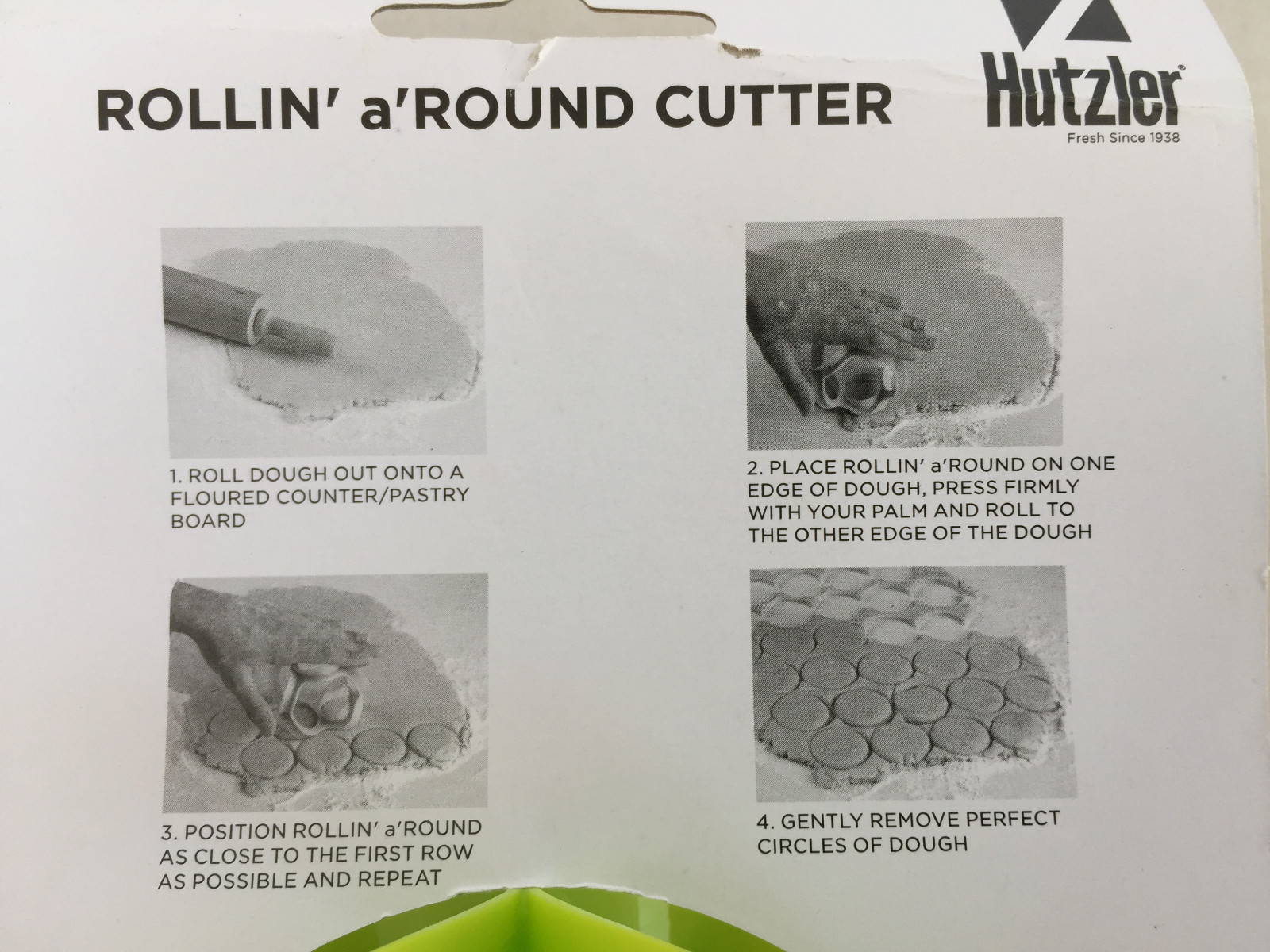 NEW Hutzler Rollin Around Cutter 2" Diameter Rolling Pastry Cookie ...