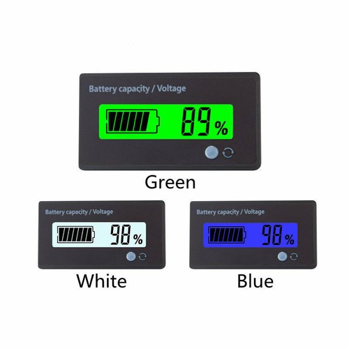 12-48V Mini Batterie Ladeanzeige Kapazität Voltmeter Staubdicht ...