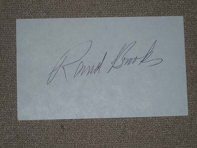 Rand Brooks Hand Signed Signature on 3x5 Card ...Crisp..Clear...Bold | eBay