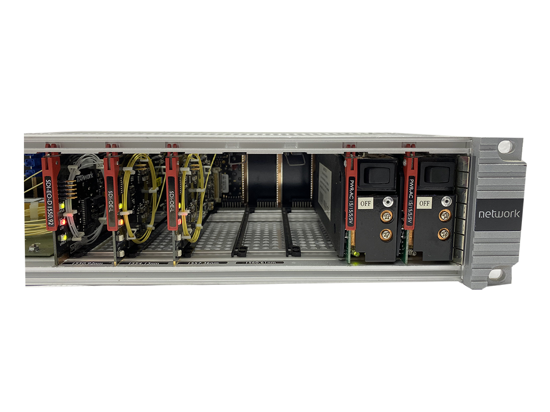 Nevion 2 RU frame with fiber DWDM wavelength Channel | eBay