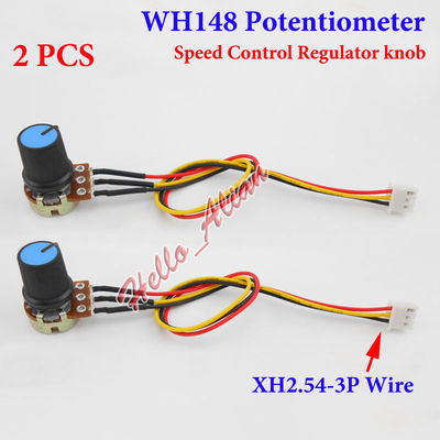 2PCS 10K OHM Linear Taper Rotary Potentiometer 10KB B10K Pot With Wire ...