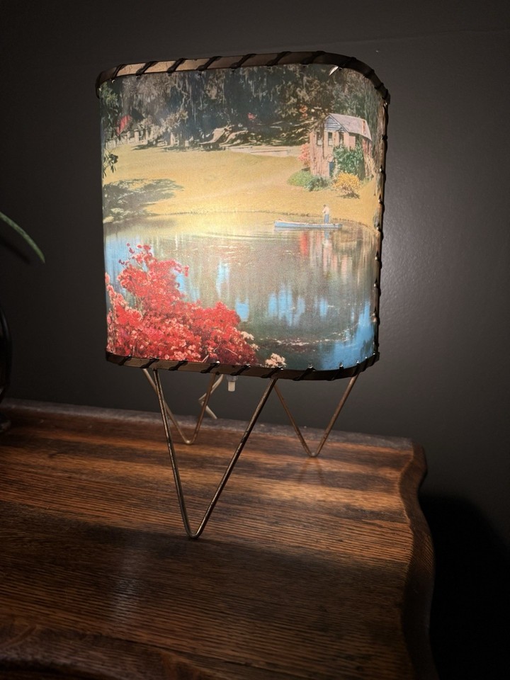 Vintage Mid-Century Helmscene Style Picture Lamp - 1960s | eBay