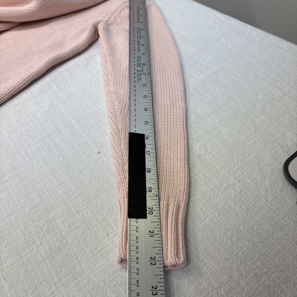 Philosophy Roll Neck Sweater Quiet Luxury Minimalist Ballet Pink Cotton Sm | eBay