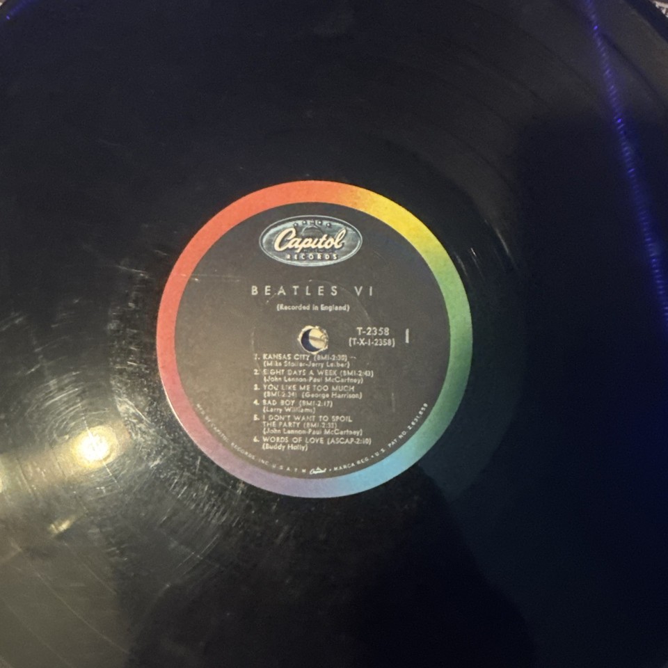The Beatles Beatles VI Vinyl 1965 Vinyl Mono T-2358 Original LP Capitol ...