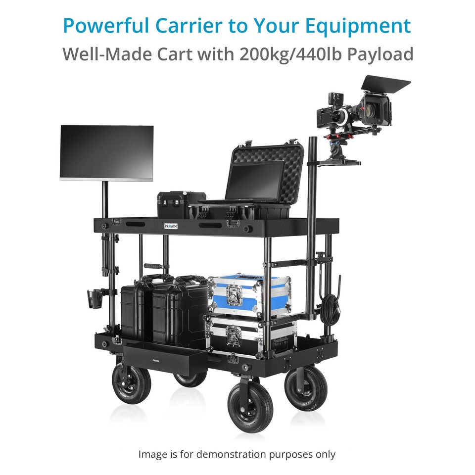 Proaim Victor Lite 32” Camera Production Cart for Film/Studio Sound ...