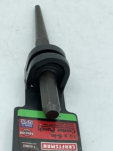 Craftsman Center Punch 1/2 Inch x 6-in Black Oxide # 42862 WF - USA ...