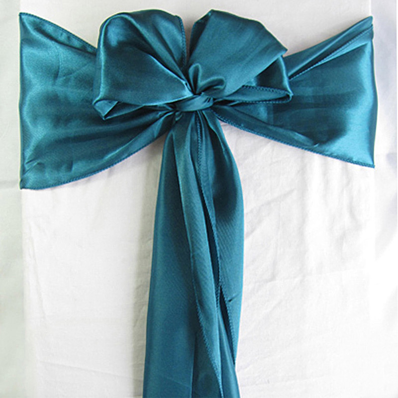 150 Satin Chair Sash Bow Sashes tie Wedding Banquet Party Event Venue ...