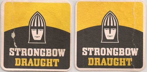 Strongbow Cider - vintage beer mat "Strongbow Draught" | eBay
