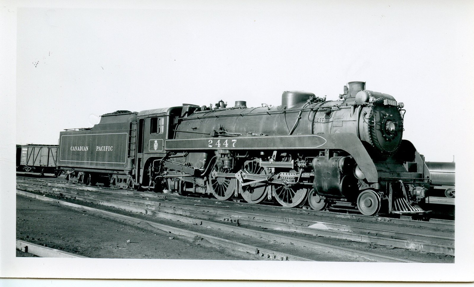 6E454 RP 1940s? CPR CANADIAN PACIFIC RAILROAD ENGINE #2447 | eBay