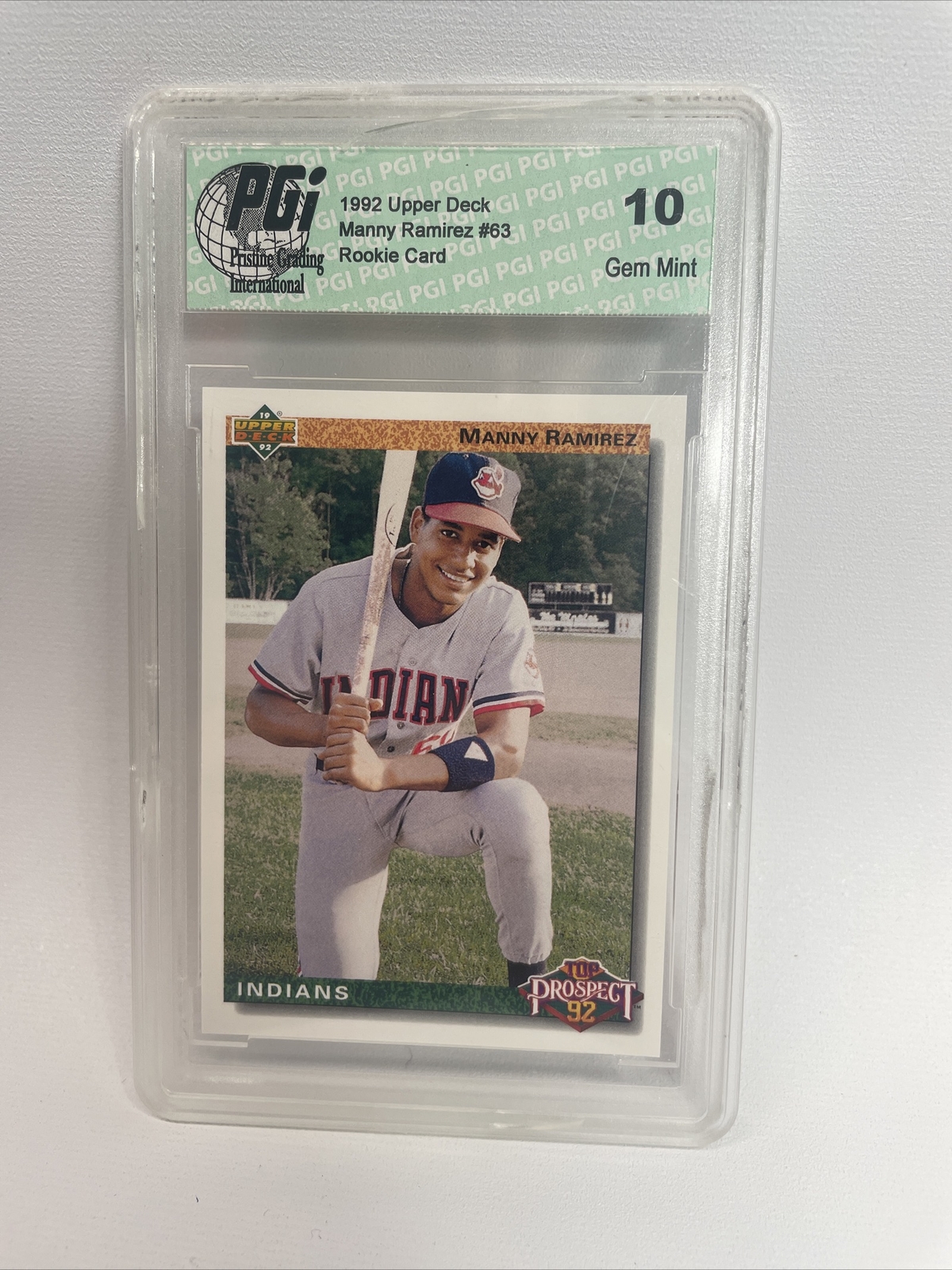 1992 Manny Ramirez Upper Deck Rookie Card PGI 10 | eBay