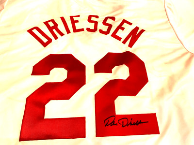 Dan Driessen Signed Reds Jersey -Guaranteed With Dated Signing Cert. | eBay