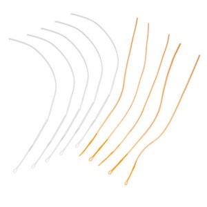 10pcs Fly Fishing Loop Connectors Leader Braided Salmon Loops Yellow ...