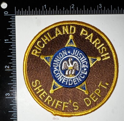 VINTAGE OBSOLETE Richland Parish LA Louisiana Sheriff Patch | eBay