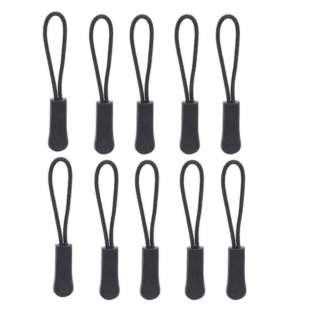 10pcs/pack Zipper Puller Anti Slip End Fit Rope Tag Fixer Zip Cord ...