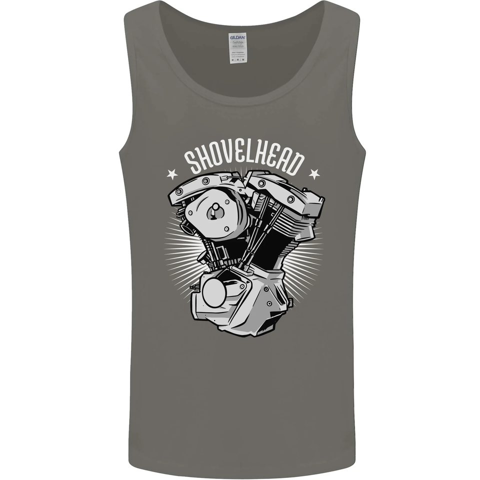 Shovelhead Motorcycle Engine Biker Mens Vest Tank Top | eBay UK