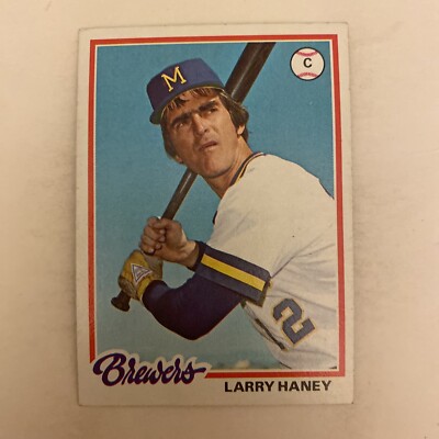 1978 Topps Baseball Larry Haney Milwaukee Brewers Card #391 | eBay