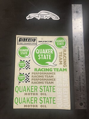 Parma Vintage RC decal sheet # 10621 Quaker State 1/10th 6x8" | eBay