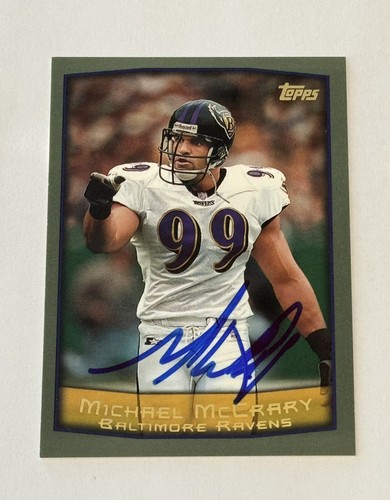 Michael McCrary 1999 Topps Authentic Signed Autograph Auto Card ...