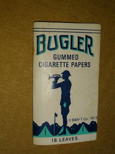 Vintage Bugler Gummed Cigarette Rolling Papers For Tobacco Brown ...