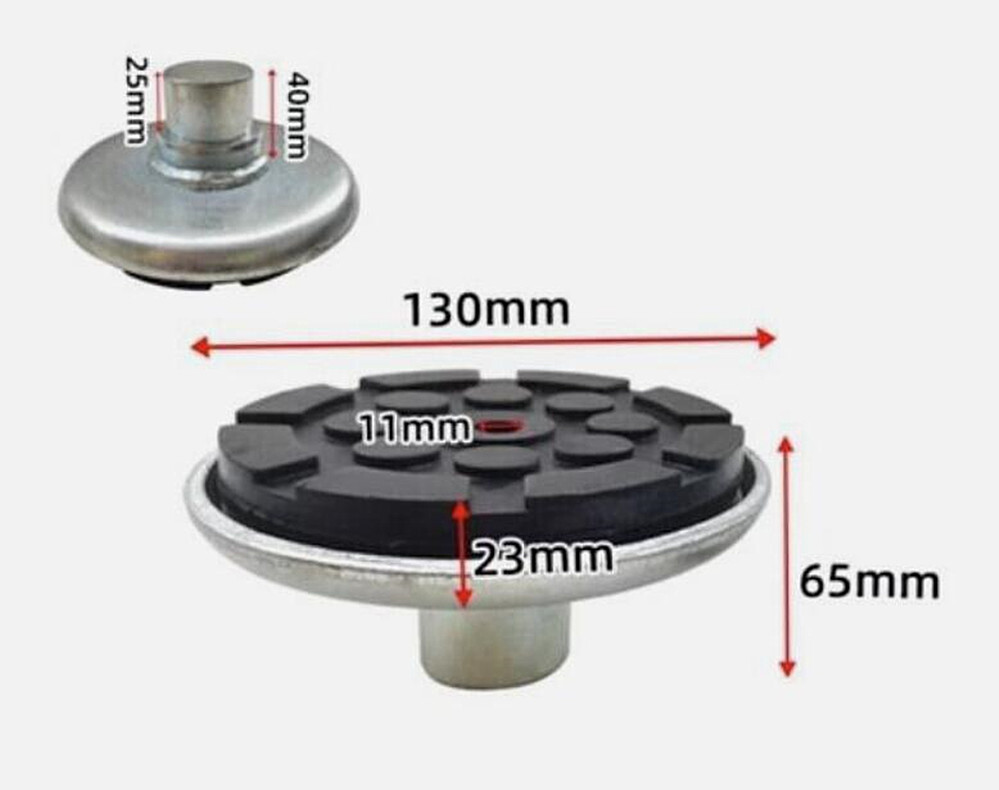 1Pc Car Lift Rubber Tray Heightening Feet Plus High Leg Pads Shaft ...