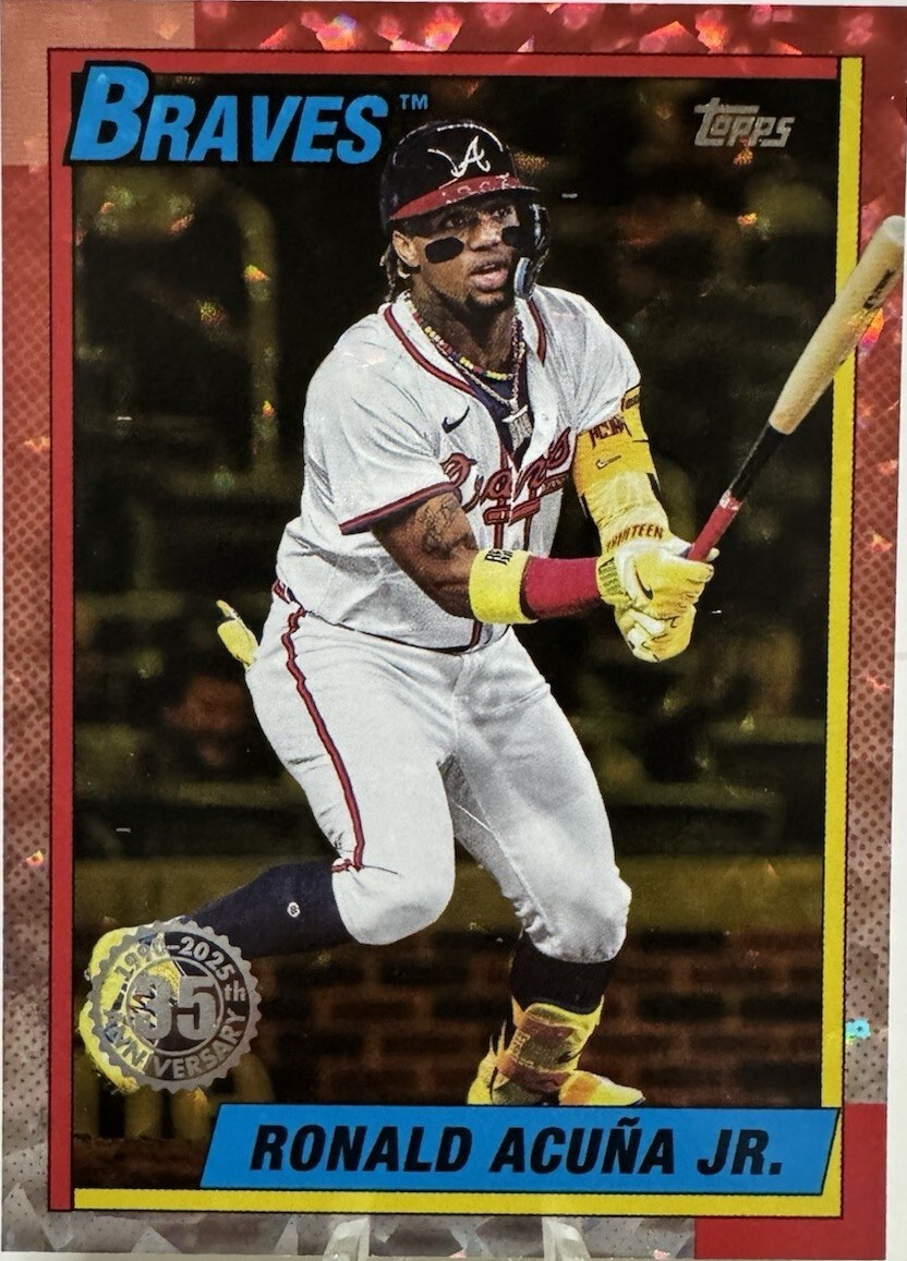 2025 Topps Series 1 - 1990 Topps Baseball Ronald Acuña Jr. #T90-75 Gold ...