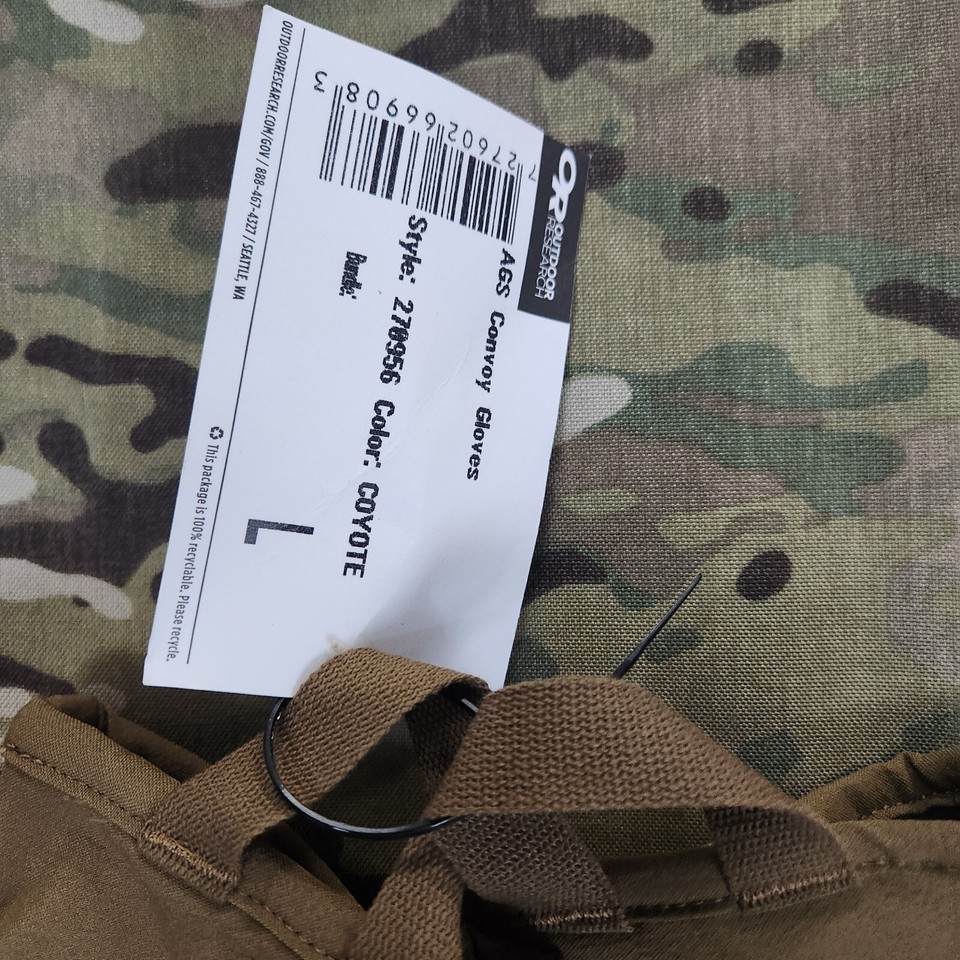 OUTDOOR RESEARCH ARMY ISSUE AGS CONVOY GLOVES LARGE NWT | eBay