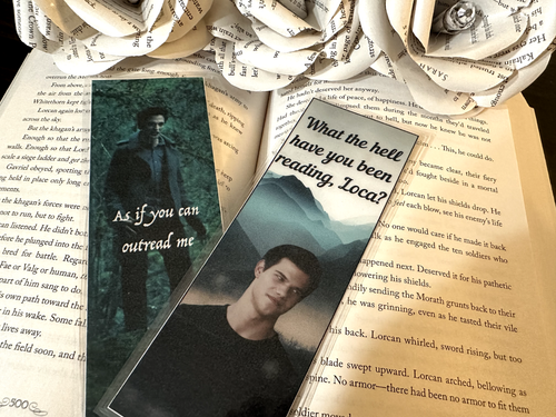 Handmade Twilight Meme Bookmarks Edward and Jacob Set of 2 Double-Sided ...
