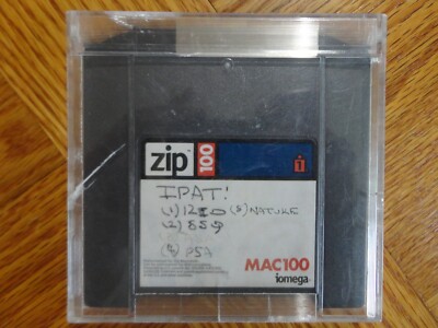 Vintage 1994 Iomega MAC100 Zip 100 PreFormatted Disc for Macintosh ...