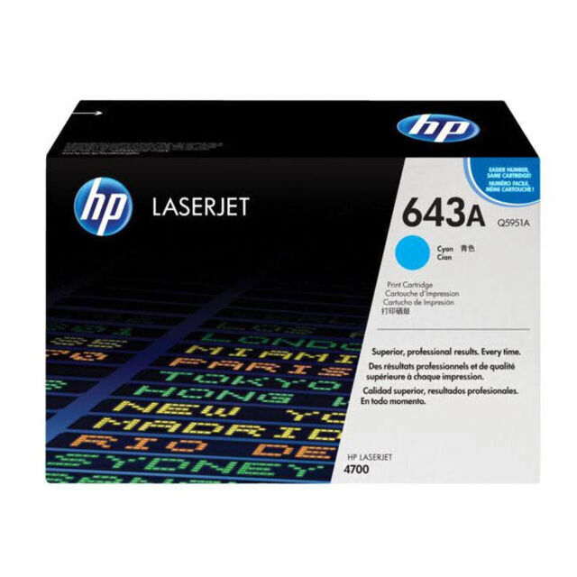 HP 643A (Q5951A ) Cyan Toner Cartridge for sale online | eBay