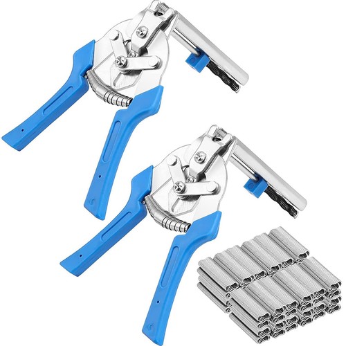 2 Pcs Type M Nail Ring Pliers with 1200pcs M Clips, Multifunction Cage ...