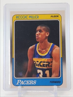 REGGIE MILLER 1988-89 FLEER BASKETBALL ROOKIE PACERS #57 RC Q1880 | eBay