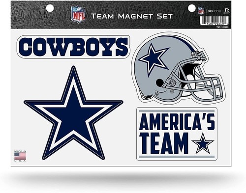 Dallas Cowboys Team Multi Magnet Set, 8.5x11 Inch Sheet, Die Cut, Auto ...