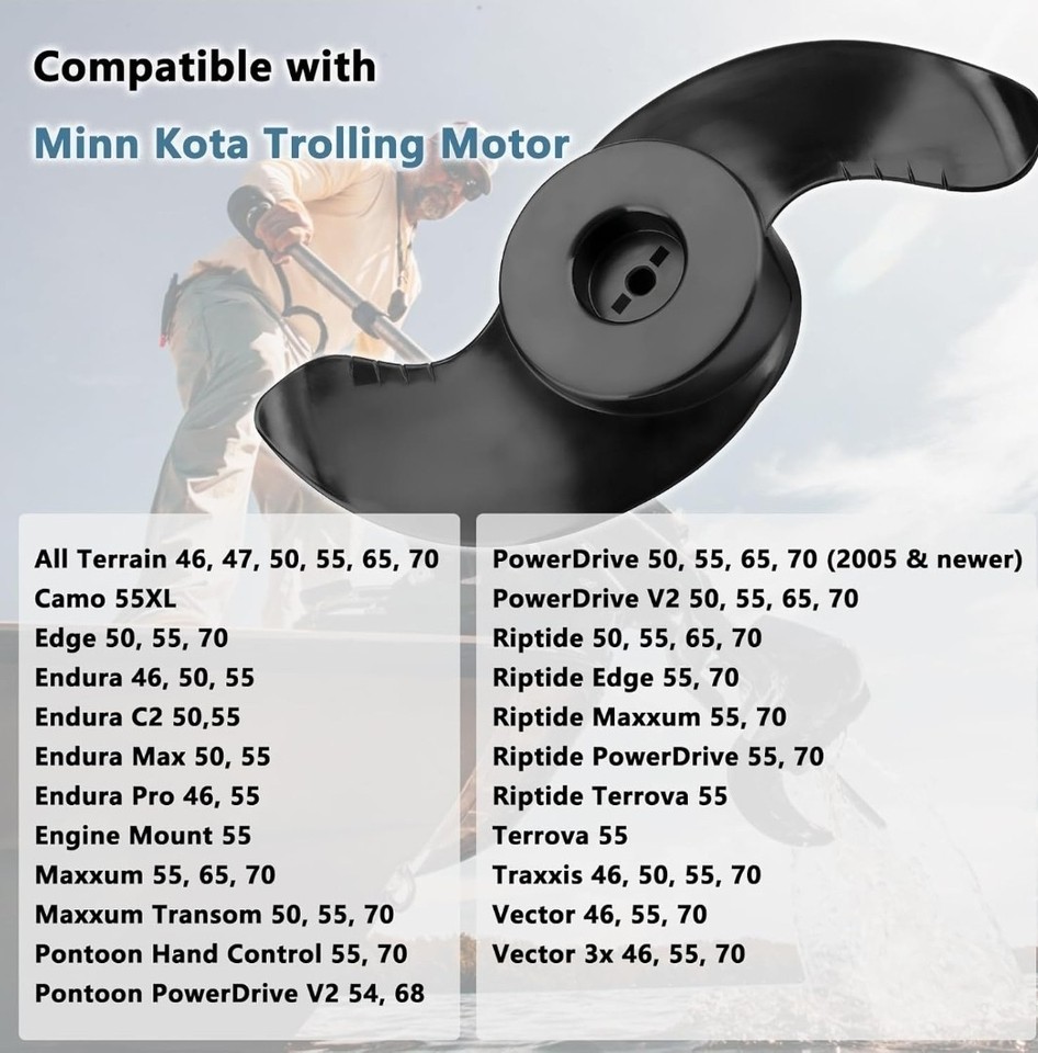 MKP 32 Trolling Motor Propeller Replacement for Minn Kota Weedless ...