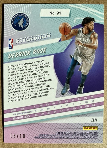 2018-19 Panini Revolution - Derrick Rose #91 Lava /10 for sale online | eBay